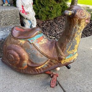 Rare 1949 Mobo Ride on Snail Toy as Found - Etsy