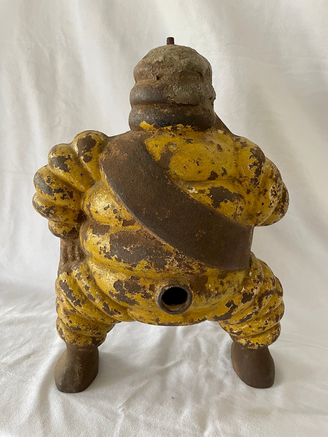 1920-30 Original Michelin Man Large Rolling Compressor Figure, Cast ...