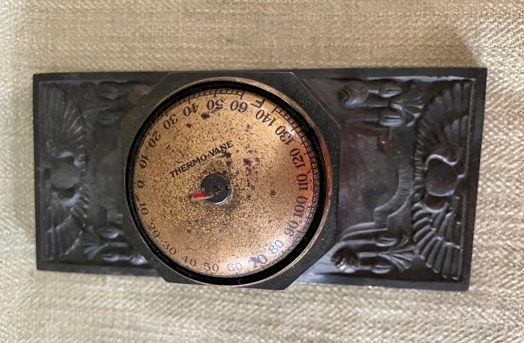 Late 18 Early 1900’s Cast Iron Thermometer, as Found, Schaeffer and ...