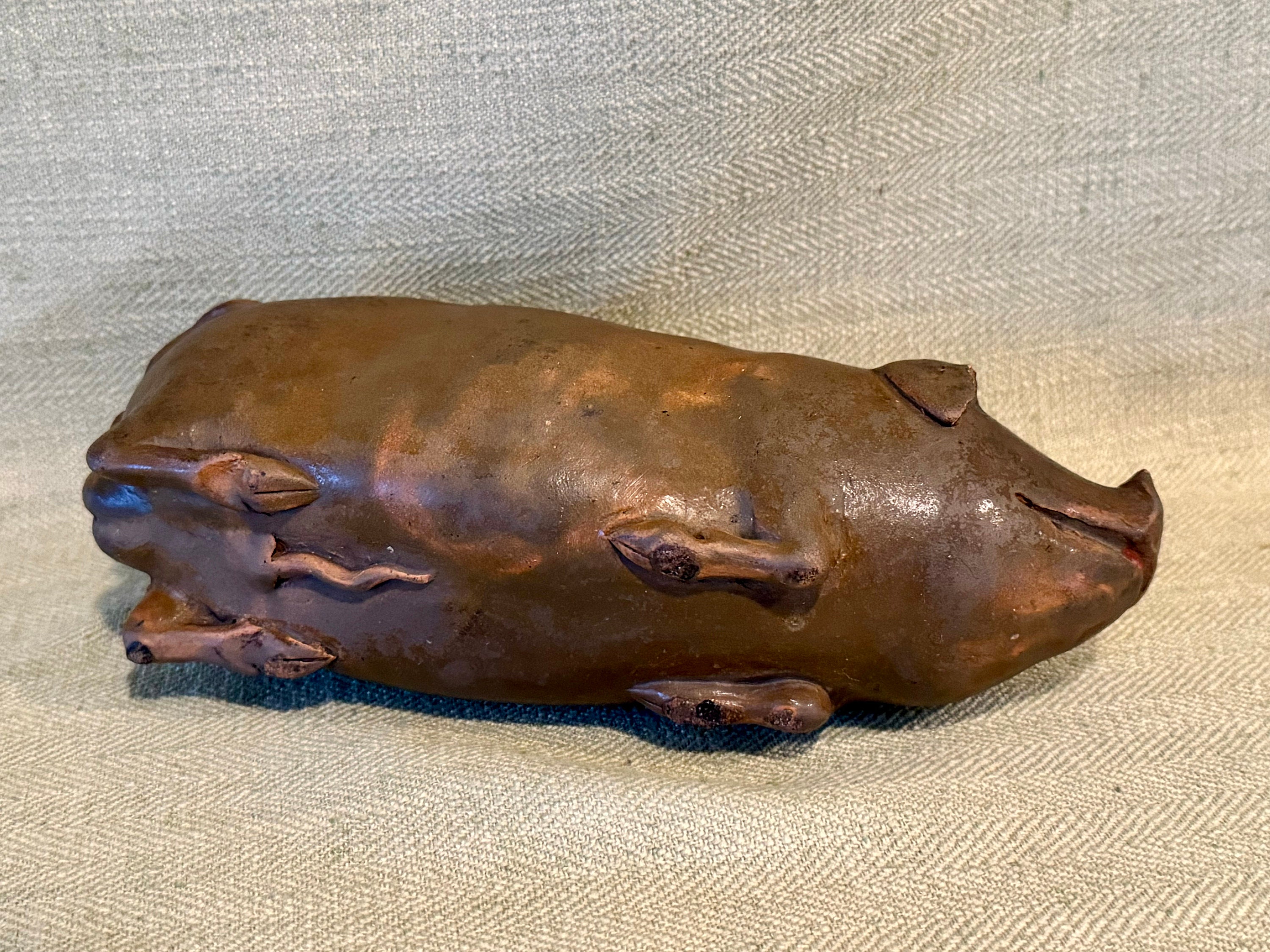 Original 1860-80 Anna Pottery Pig Flask - Etsy