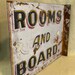 Antique Rooms and Board Sign - Etsy