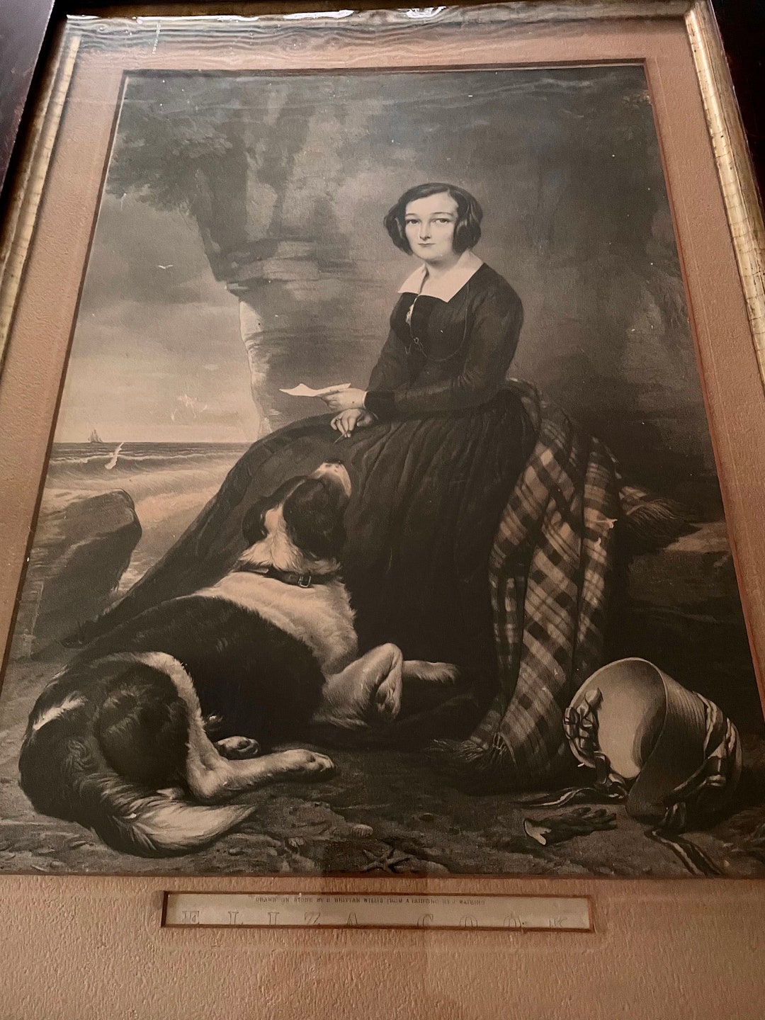 Eliza Cook (1818-89) Feminist Workers Rights Poet, Stone Engraving, J ...
