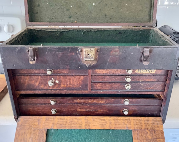 Antique Gerstner Model 041C Toolmaker’s Chest, 7 Drawer, Oak, as Found ...