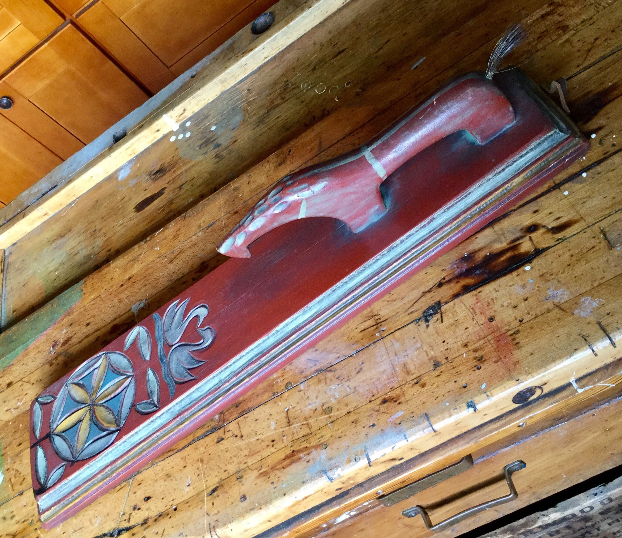 Lovely Vintage Swedish Sheet Mangle Board Hand Carved Dala | Etsy