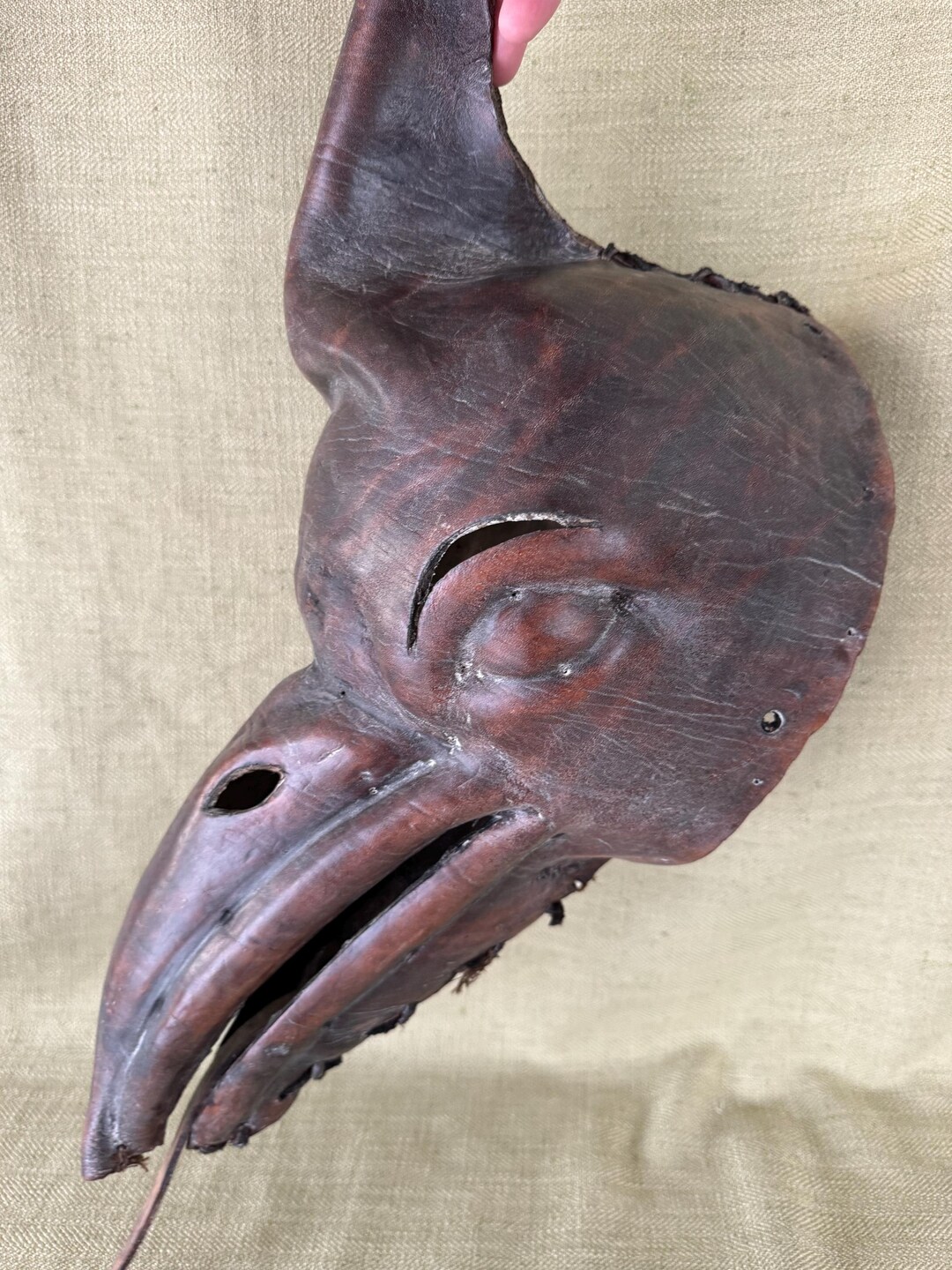 Leather Italian Carnival Crow or Raven Mask - Etsy