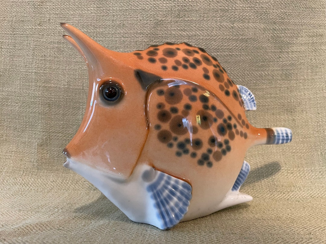 Lomonosov Porcelain Fish, Large, Colorful - Etsy