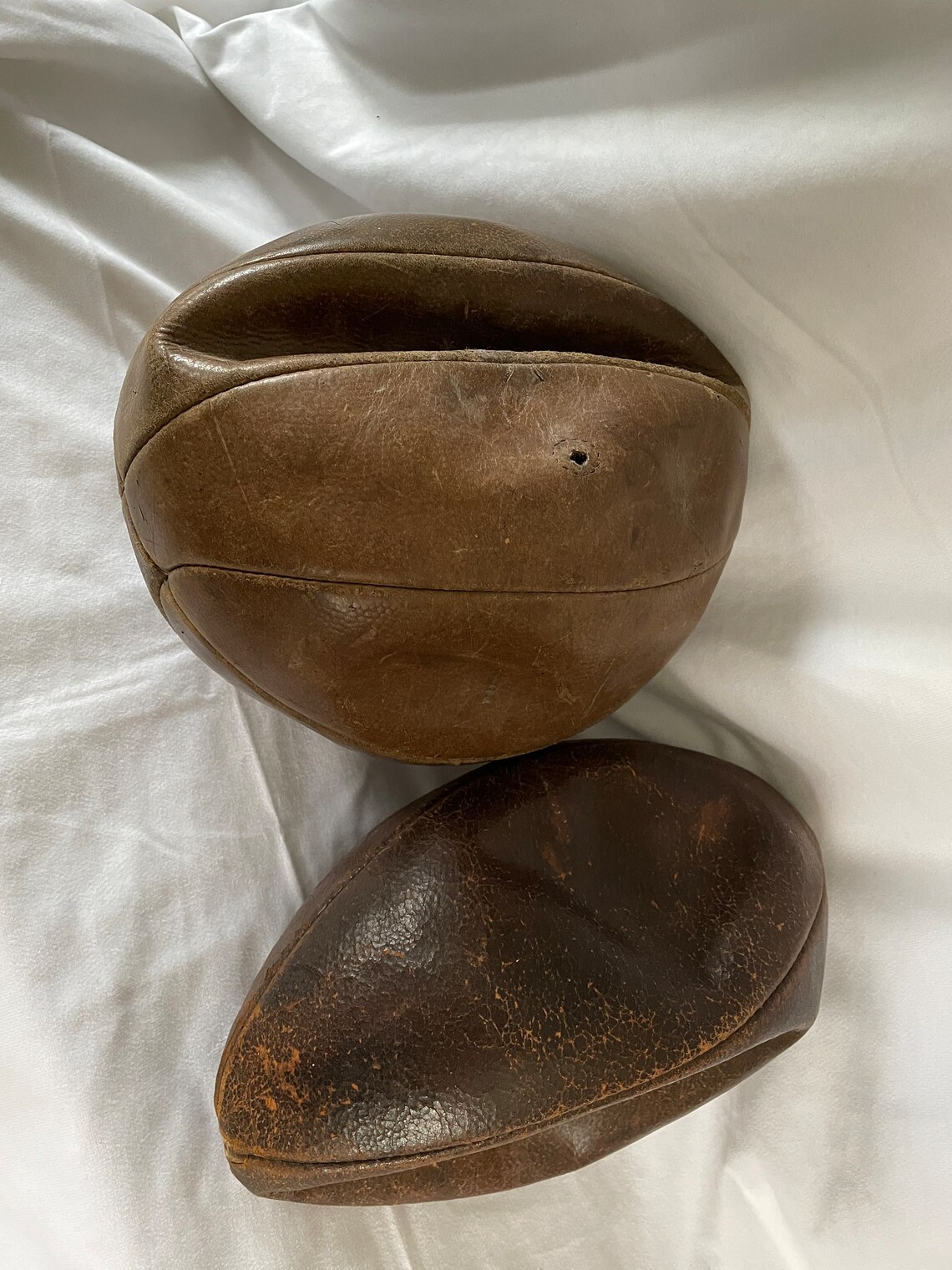 Antique 1930s Leather Basketball and Football - Etsy