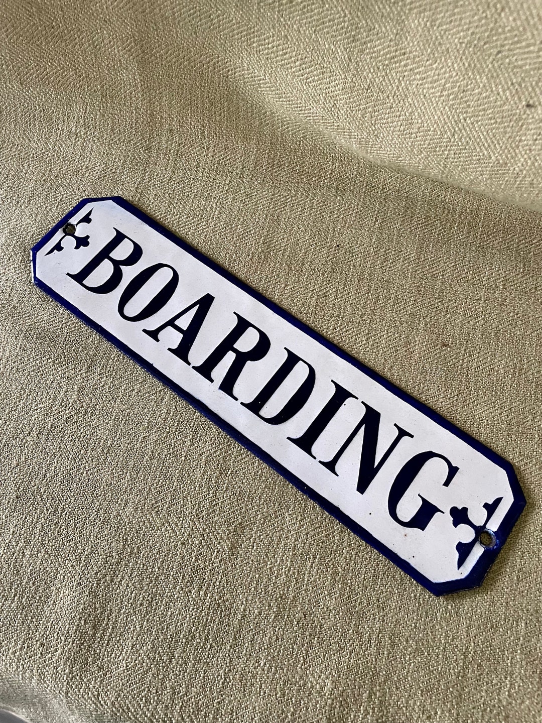 Antique Boarding Sign, Porcelain Enamel Original 1920’s - Etsy