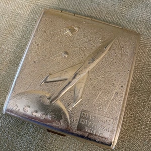 Vintage Russian Space Race Rocket Cigarette Case - Etsy