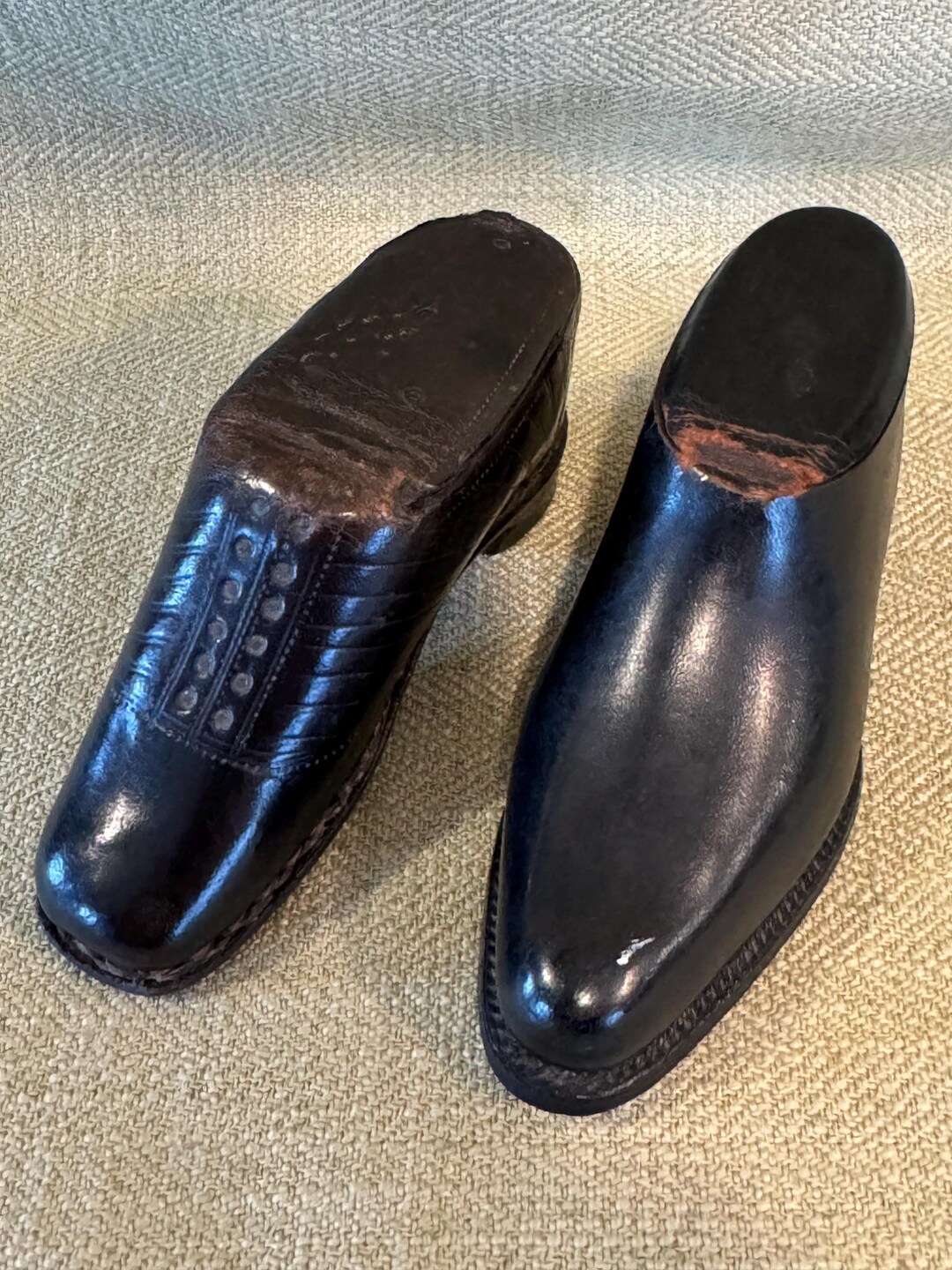 Two Antique Leather Shoe Snuff Boxes - Etsy