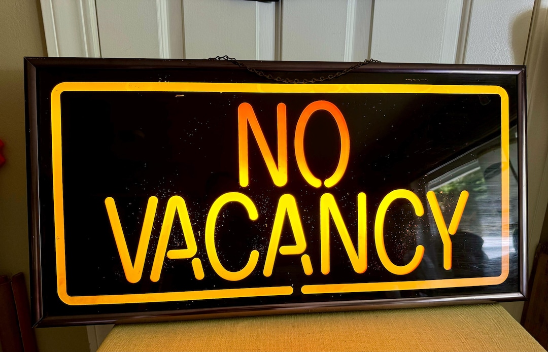 Vintage No Vacancy Sign - Etsy