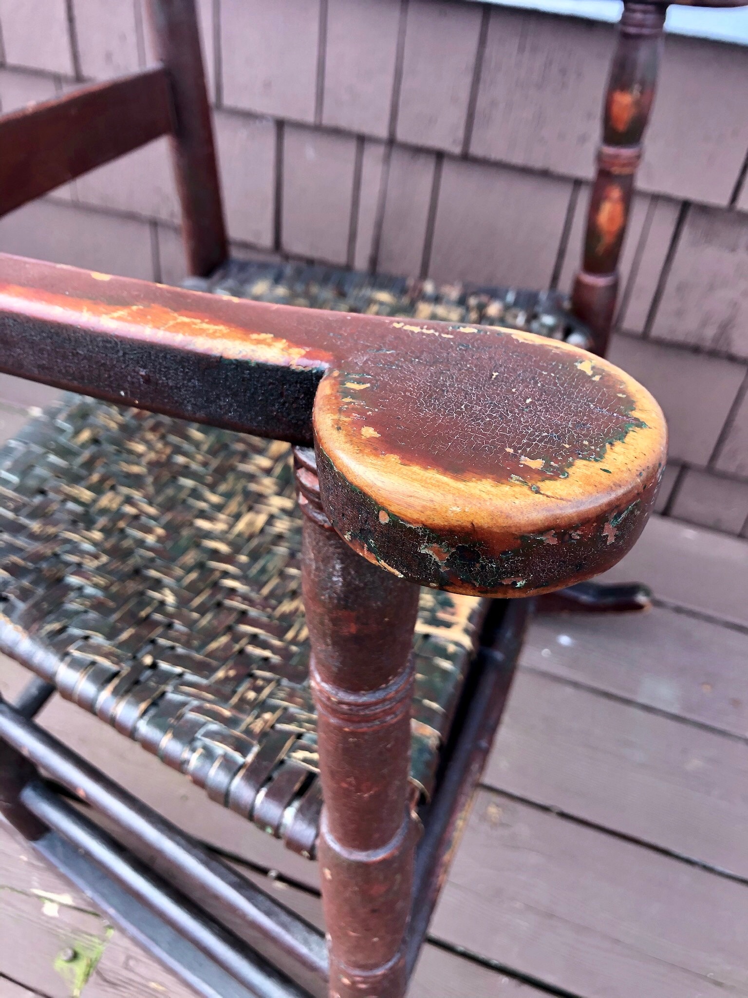 Late 18th Century Vermont Splint Seat Ladder Back Rocking | Etsy