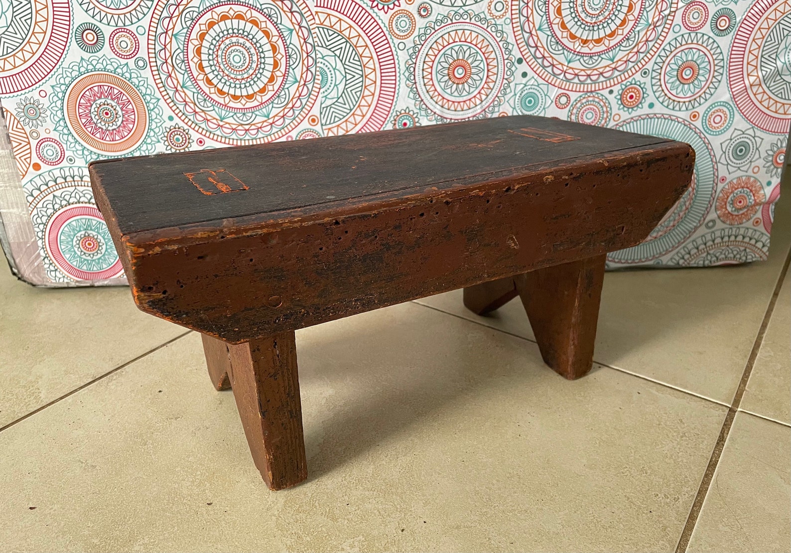 Stack of Stools, Farm Estate Collection Five 1830-1890 Painted ...