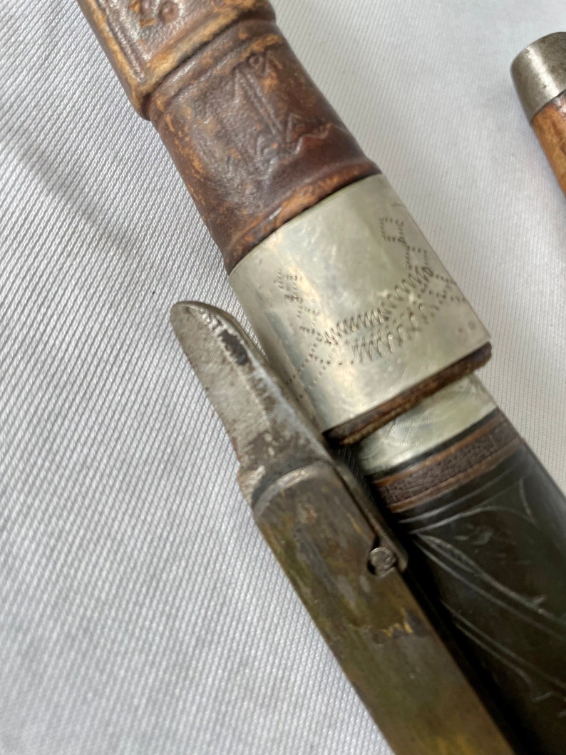 Two as Found Antique Finnish Puuko and Swedish Barrel Knives - Etsy