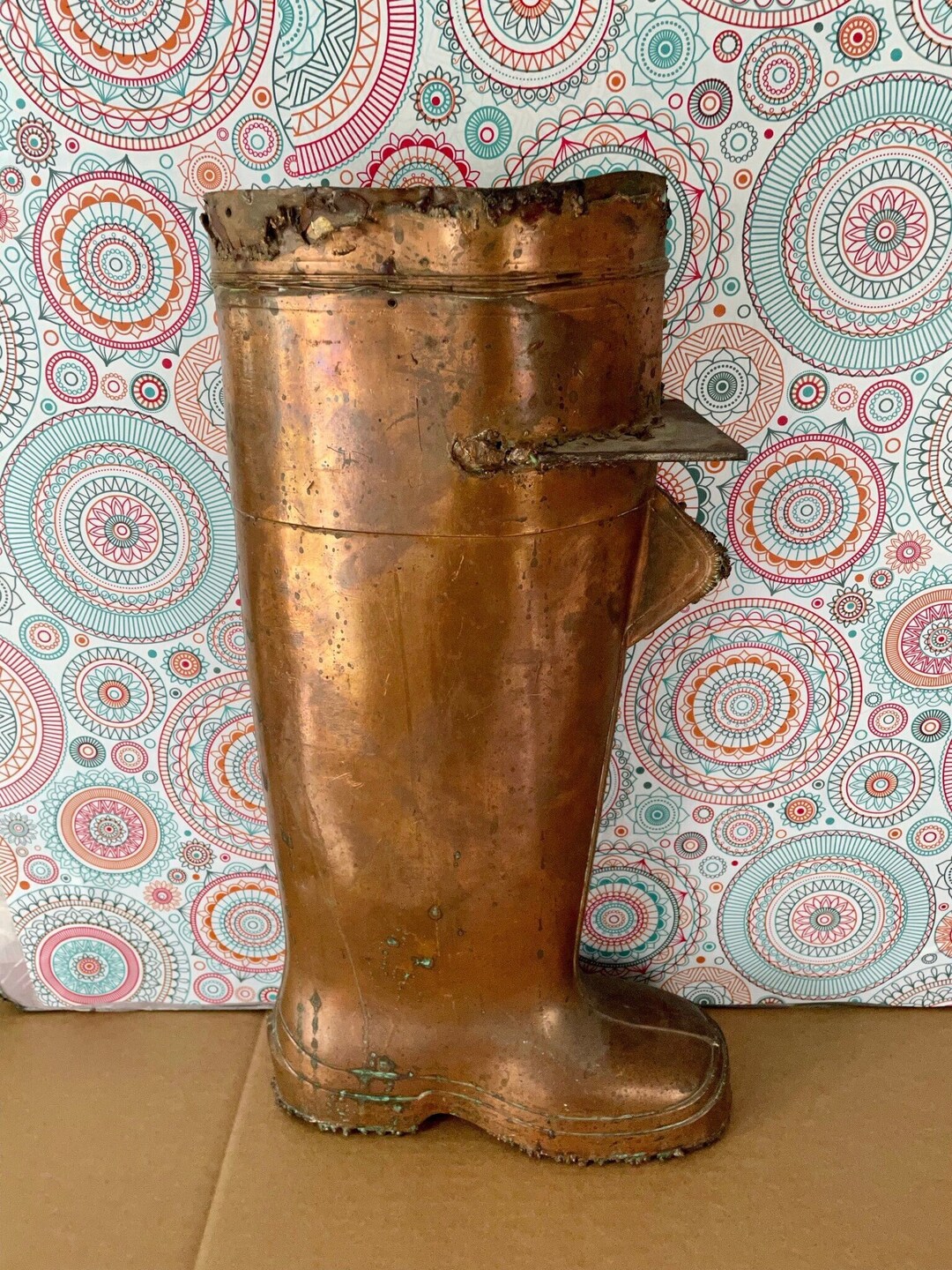 Antique Industrial Copper Rubber Boot Mold - Etsy