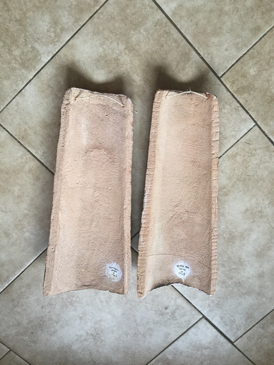 Large Italian Hand Painted Glazed Terracotta Bricks - Etsy