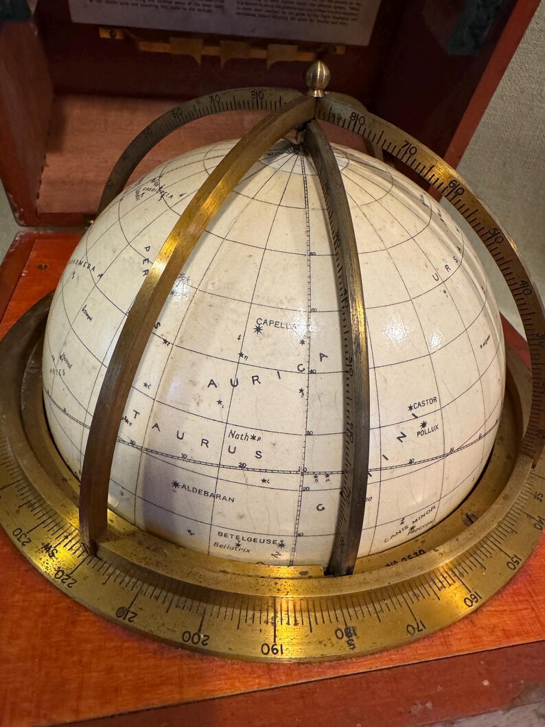 1920 Husun Star Navigation Globe in Case - Etsy