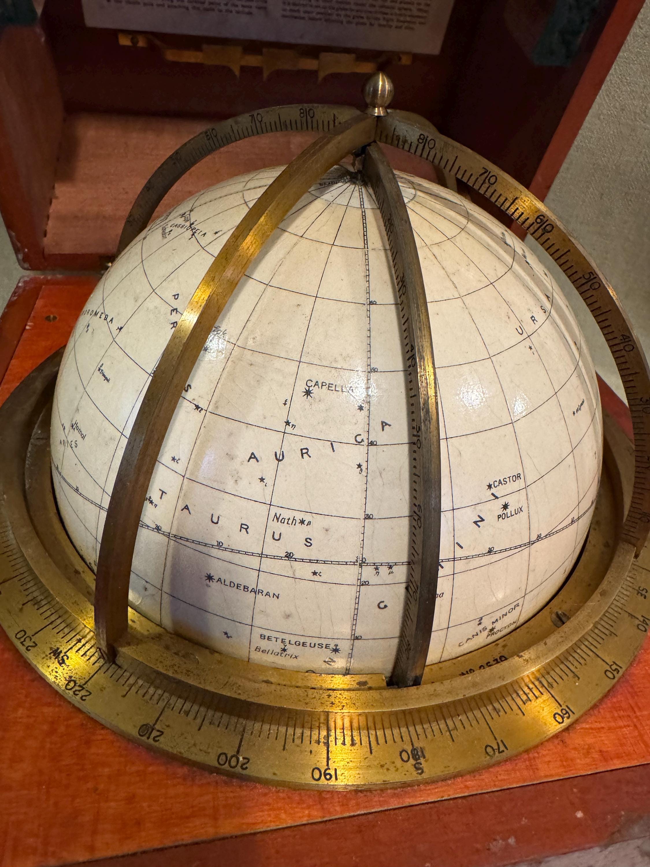 1920 Husun Star Navigation Globe in Case - Etsy