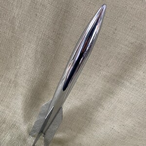 Vintage 1950s Chrome Rocket Hood Ornament - Etsy