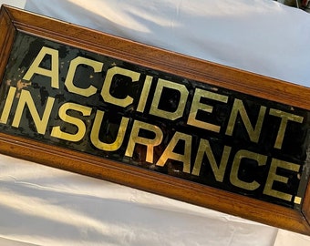 Glass Gold Leaf Sign - Etsy