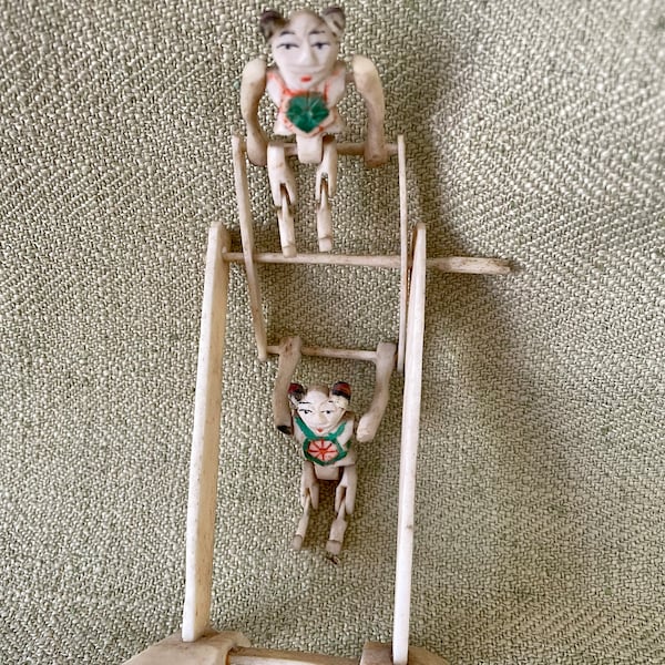 Wooden Acrobat Toy - Etsy