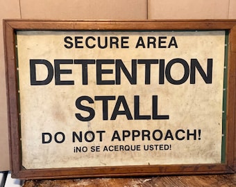 Antique Prison Sign - Etsy
