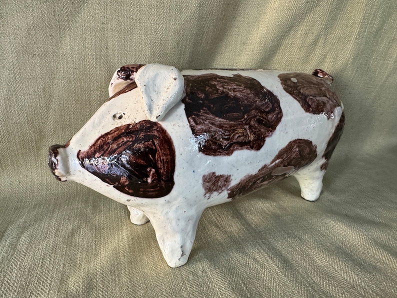 19th Century Danish Folk Art Stoneware Pig Banks, Large to Small - Etsy