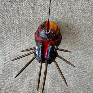 Vintage 1950’s Occupied Japan Paper Mache Halloween Spider Dangle - Etsy