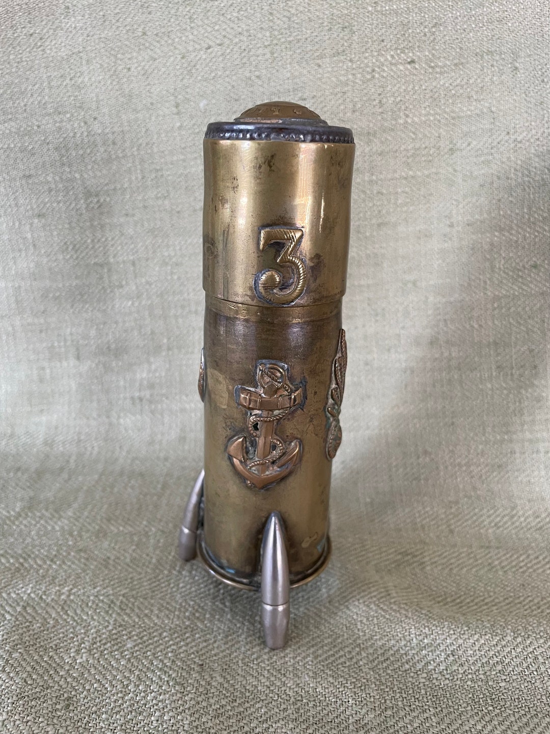 WWI French Foreign Legion Trench Art Table Lighter With Symbolism - Etsy