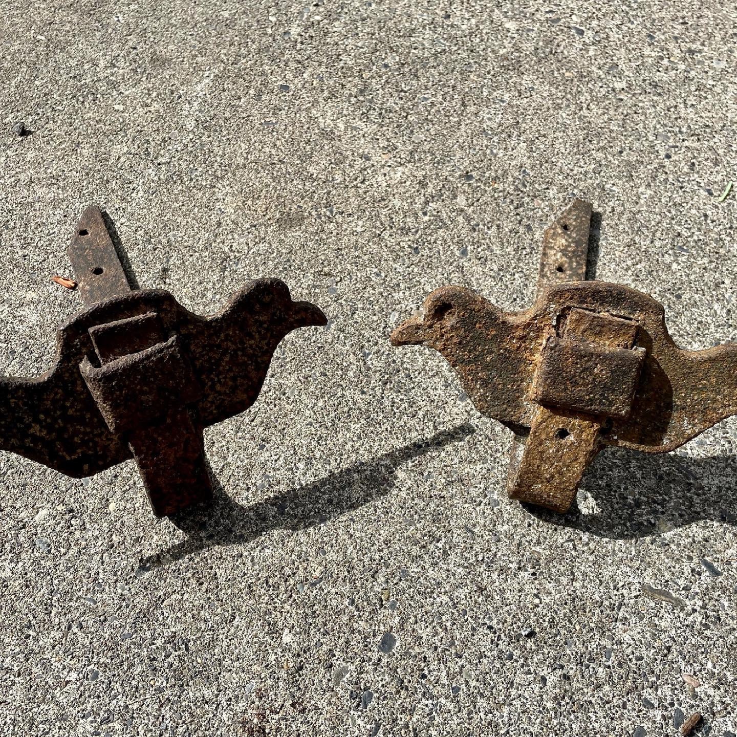 Victorian Doves 19th Century Forged Iron Roof Snow Birds, Architectural ...