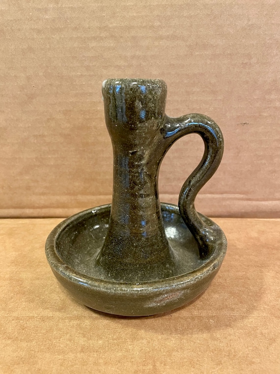 John Meaders 1916-99 Georgia Pottery Candlestick | Etsy