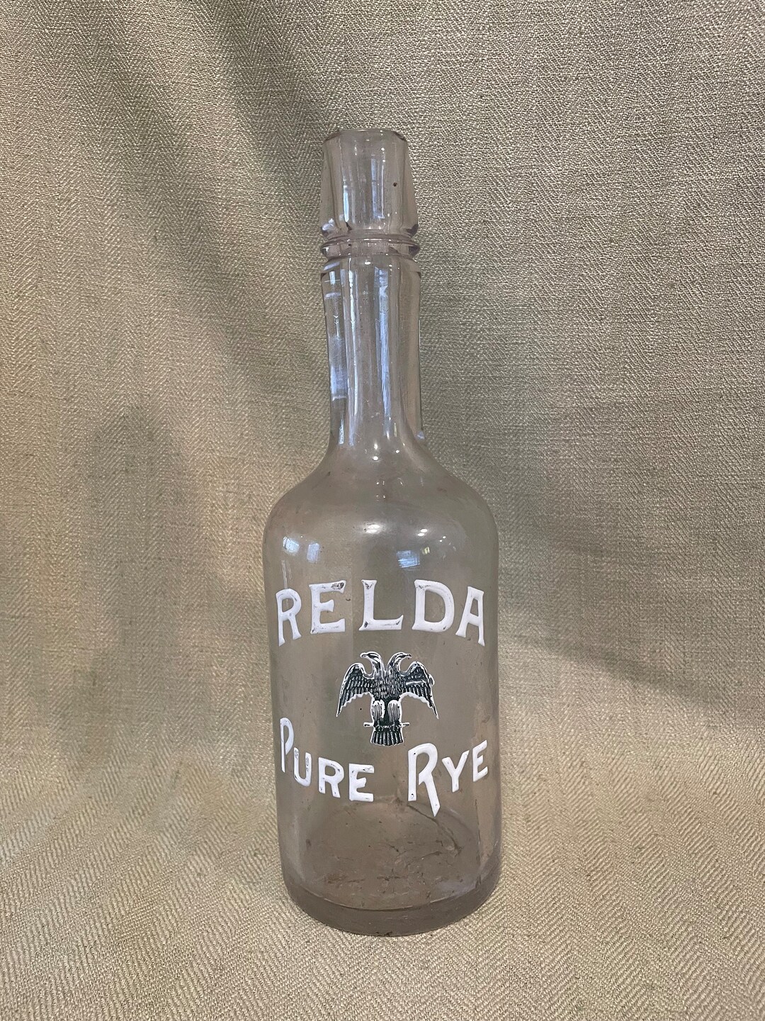 Antique 19th Century Relda Rye Whiskey Bottle - Etsy