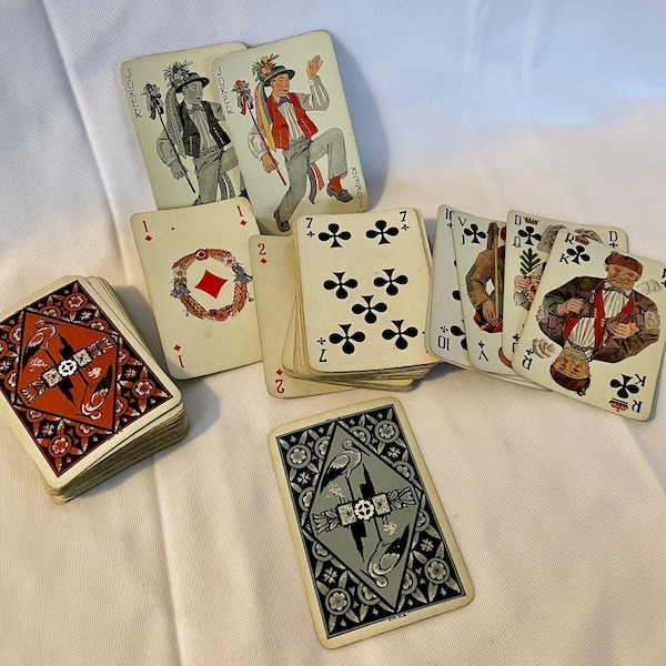 Antique Playing Cards - Etsy