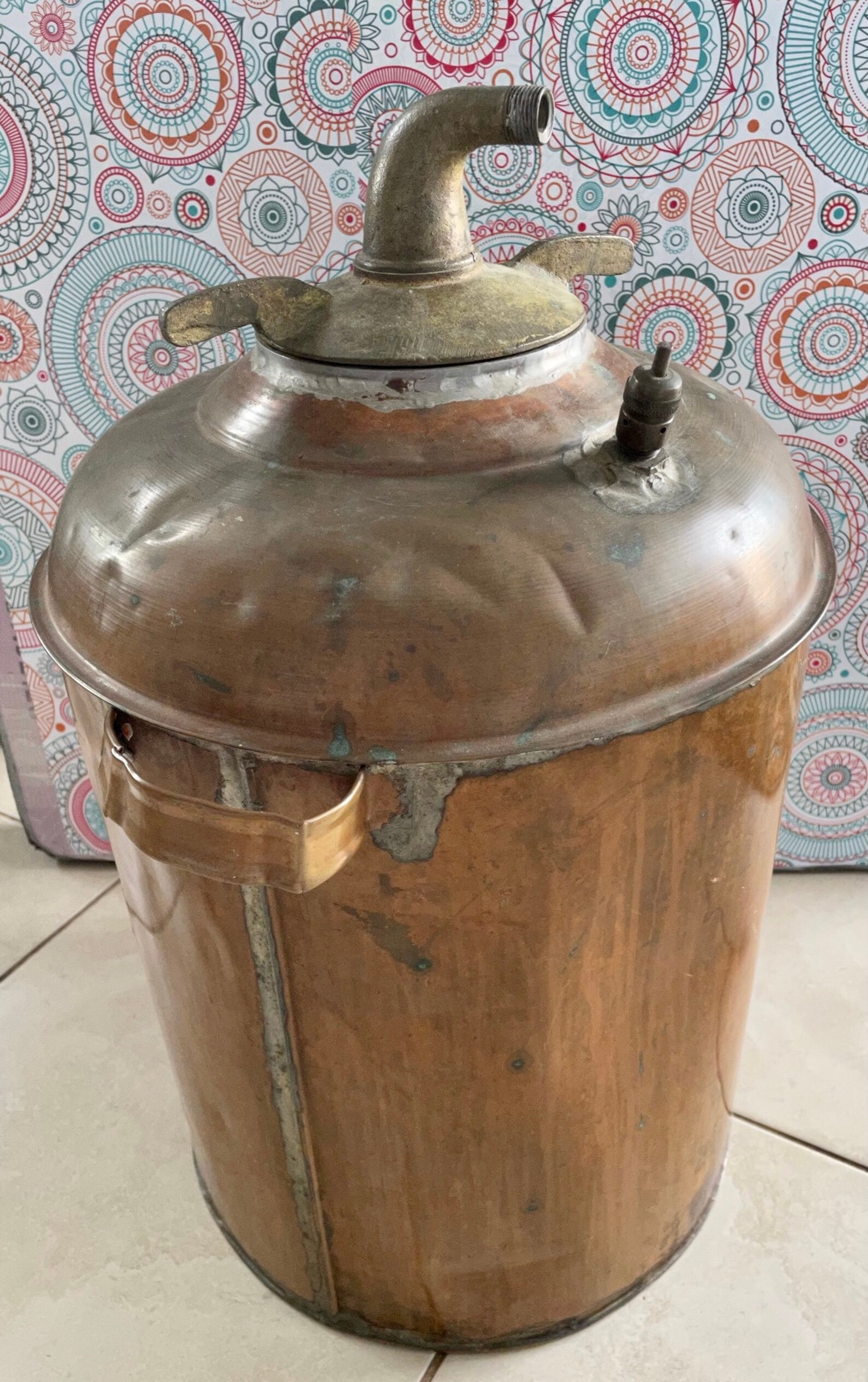 Large Antique Copper Boiler, Water Tank - Etsy