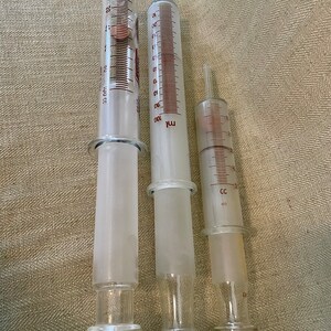 3 Giant Lab Glass Syringes - Etsy