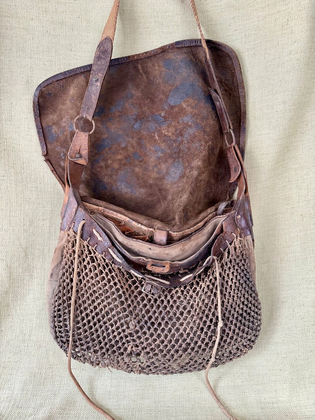 Antique 1920’s Leather Hunting and Gathering Bag, Possibles Bag - Etsy
