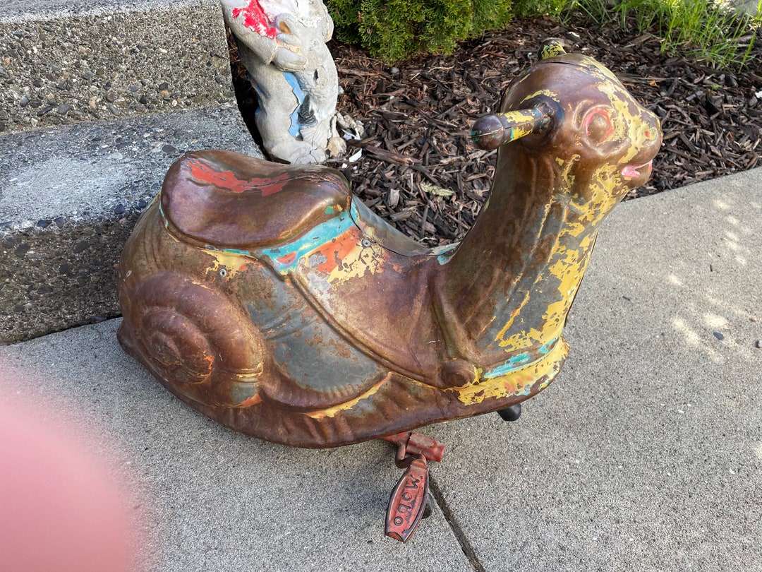 Rare 1949 Mobo Ride on Snail Toy as Found - Etsy