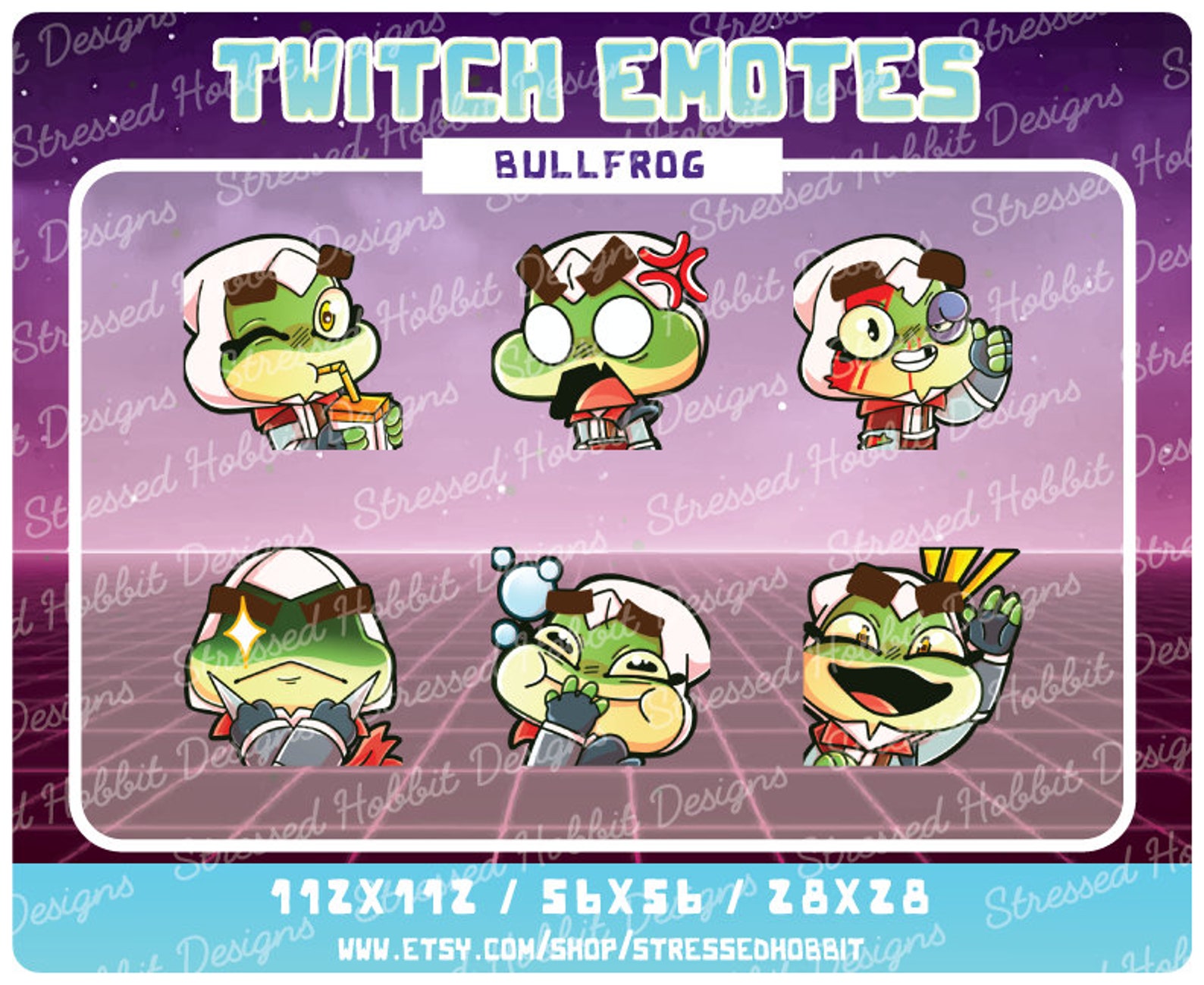 Assassin Frog 6 Pack 1 Twitch Discord Youtube Cute - Etsy