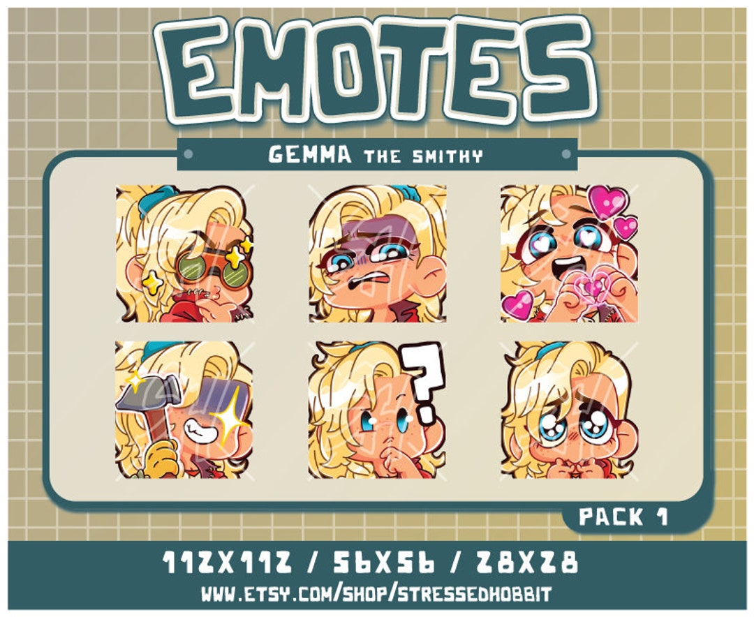 Cute Smithy (6) Pack 1 | Twitch Discord Youtube | Cute Kawaii B Gate ...