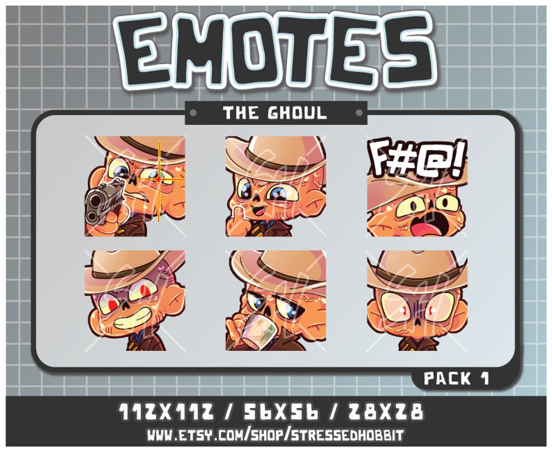 The Wandering Ghoul (6) Pack 1 | Twitch Discord Youtube | Cute Kawaii B ...