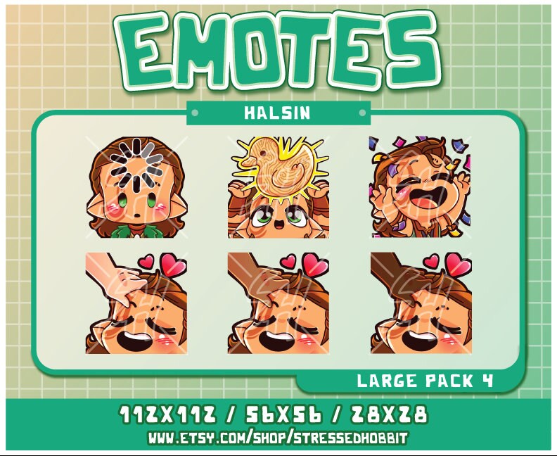 Nurturing Elf Druid 21 Large Pack Twitch Discord Youtube Cute Kawaii B ...