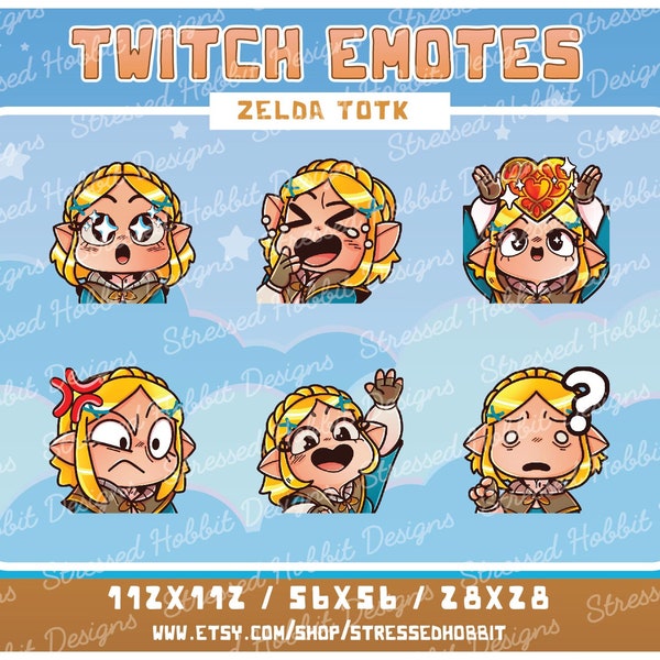 Princess Zelda Emotes - Etsy