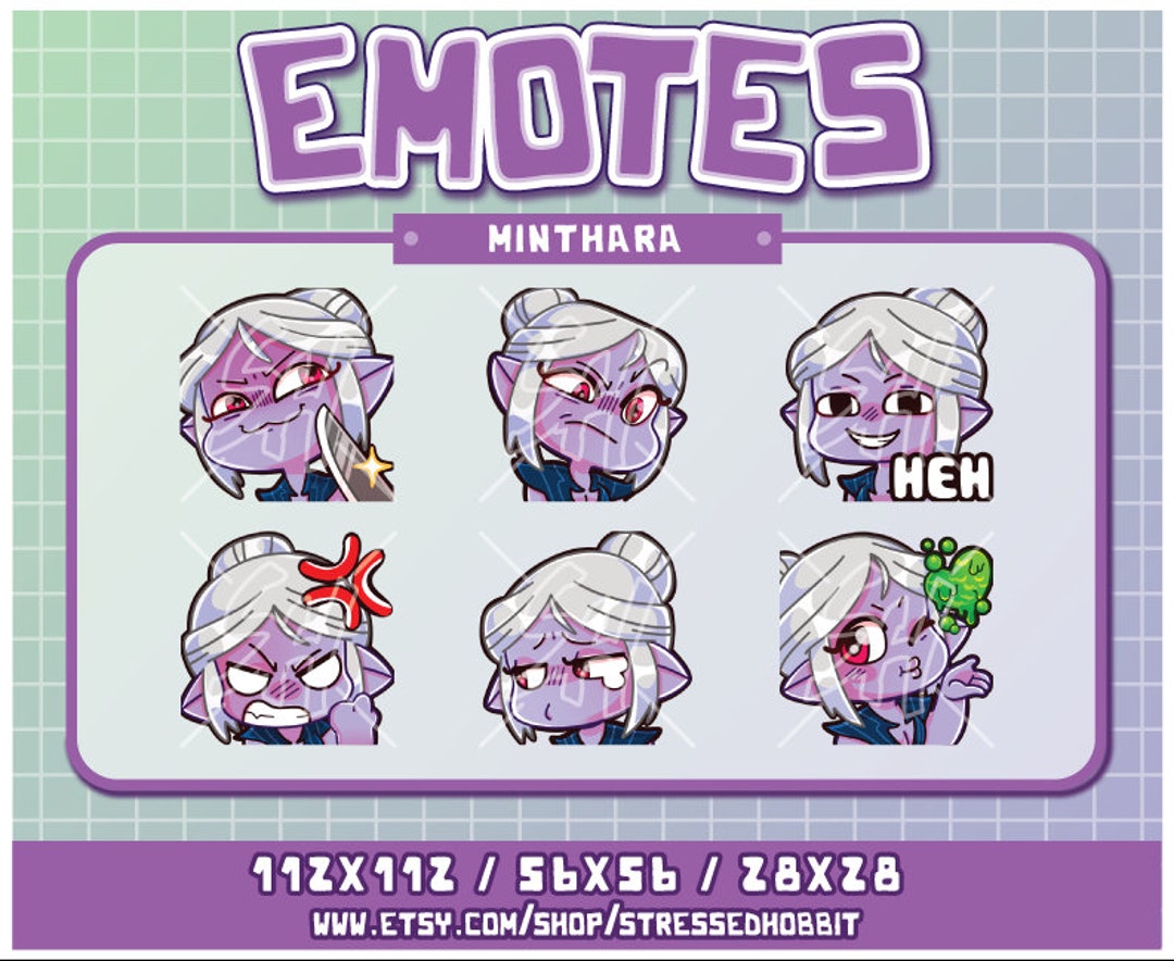 Exiled Drow Paladin (6) Pack 1 | Twitch Discord Youtube | Cute Kawaii B ...