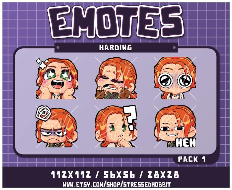 Dwarven Scout (6) Pack 1 | Twitch Discord Youtube | Cute Kawaii B Gate ...