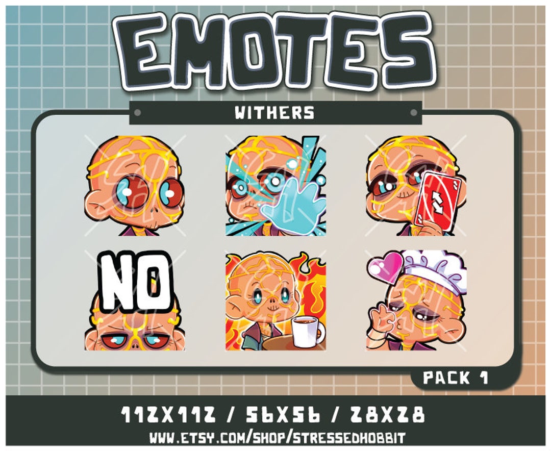 Helpful Undead Scribe (6) Pack 2 | Twitch Discord Youtube | Cute Kawaii ...