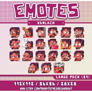 Feisty Barbarian Tiefling Large Pack (21) | Twitch Discord Youtube ...