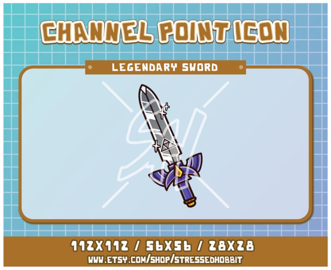 Legendary Sword Icon Emote | Twitch Discord Youtube | Cute Funny Meme ...