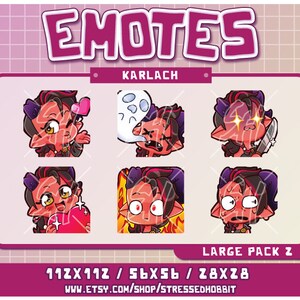 Feisty Barbarian Tiefling Large Pack (21) | Twitch Discord Youtube ...