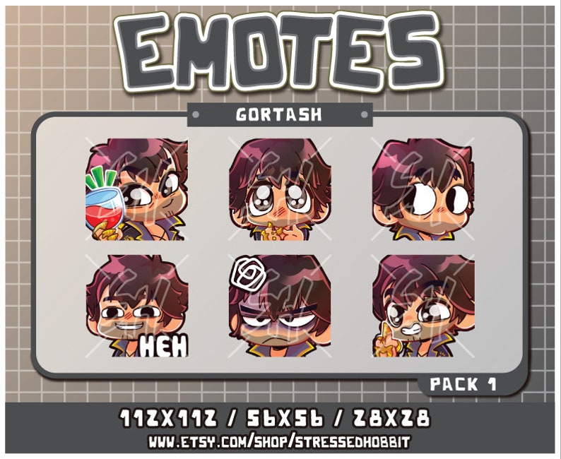 Chosen of Bane (6) Pack 1 | Twitch Discord Youtube | Cute Kawaii B Gate ...