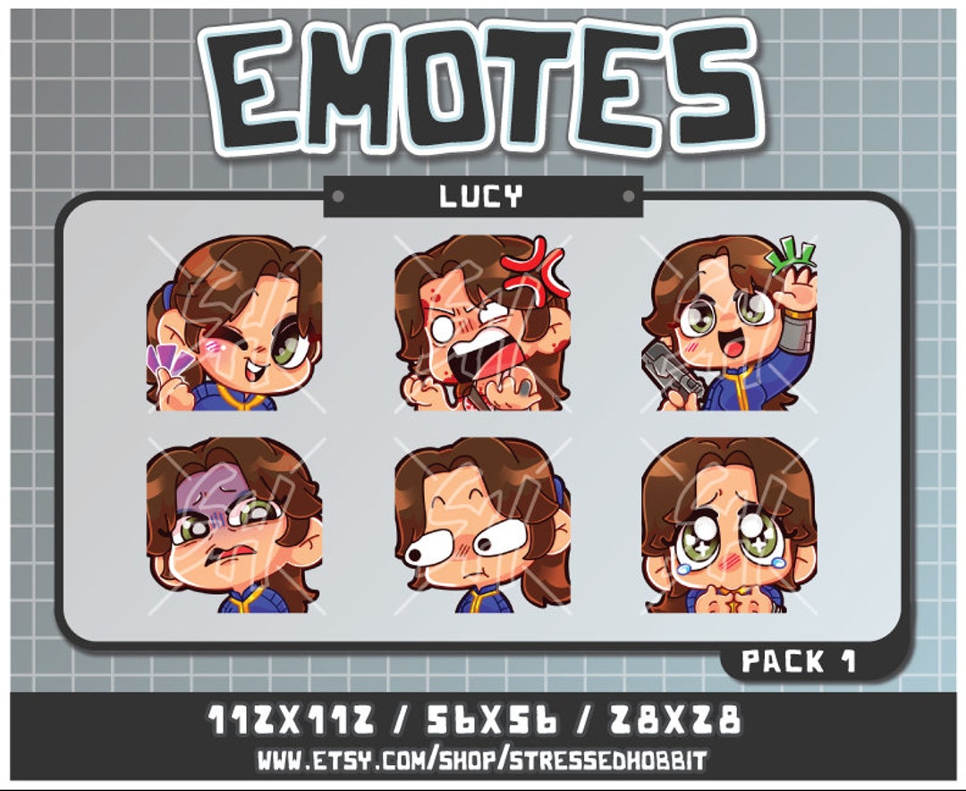 Optimistic Vault Dweller (6) Pack 1 | Twitch Discord Youtube | Cute ...